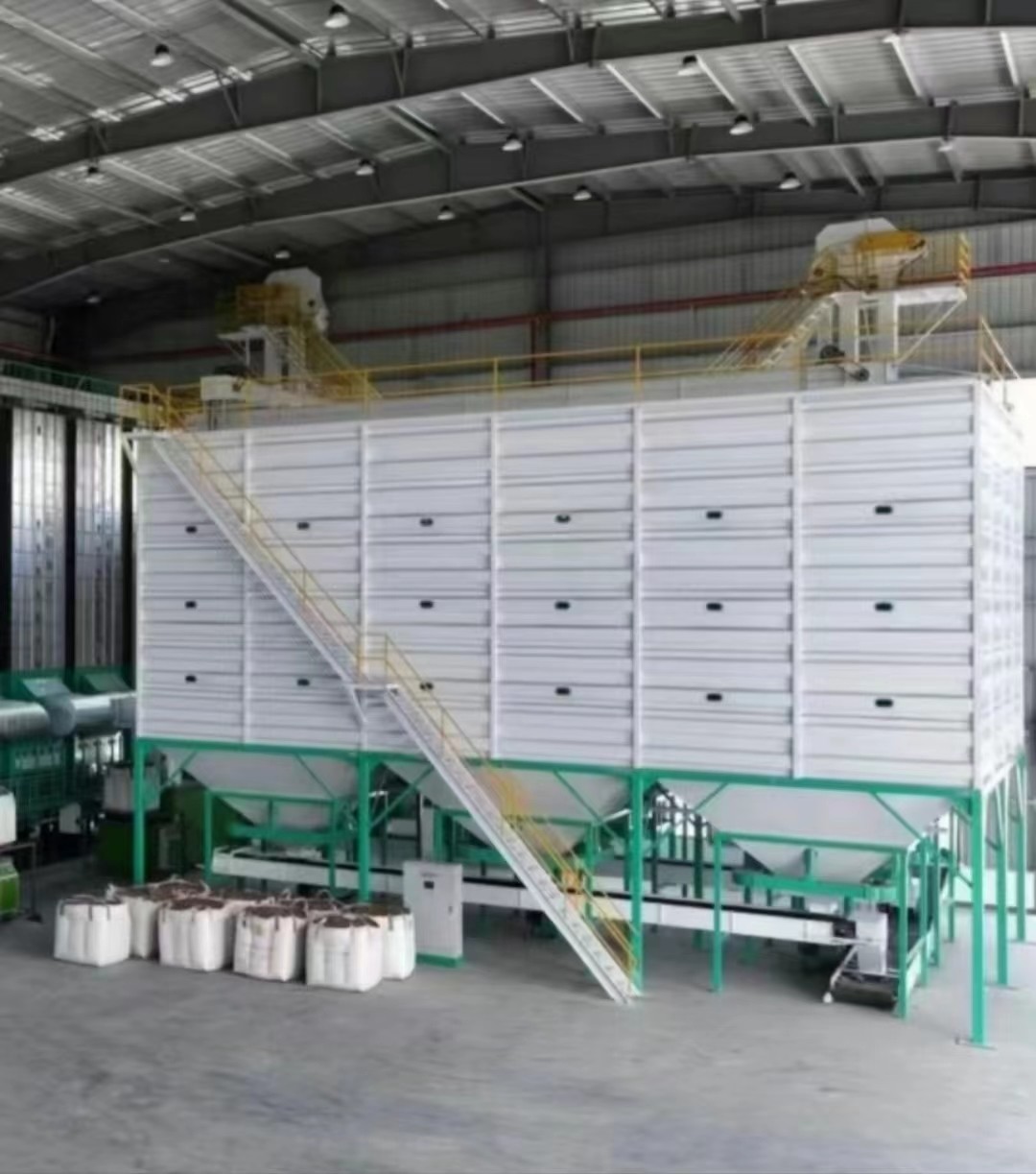 Fully Enclosed Knock Down Square Silo For Dry Paddy Holding Bin With ...