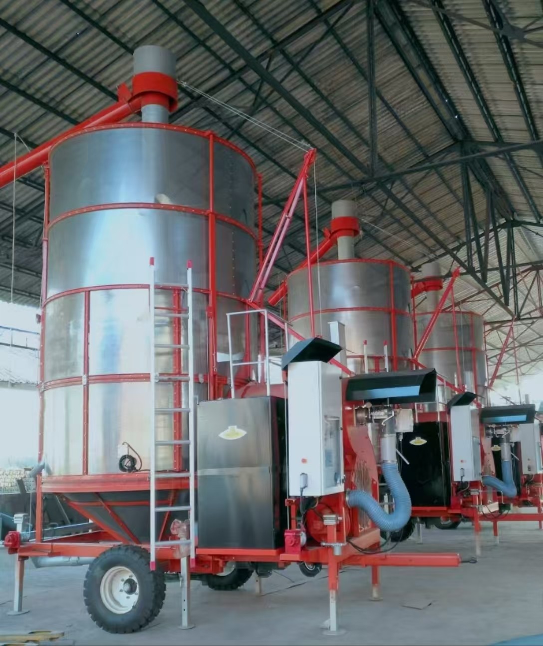 40 Ton Per Day Fast Drying Speed Portable Grain Dryer With Diesel Burner