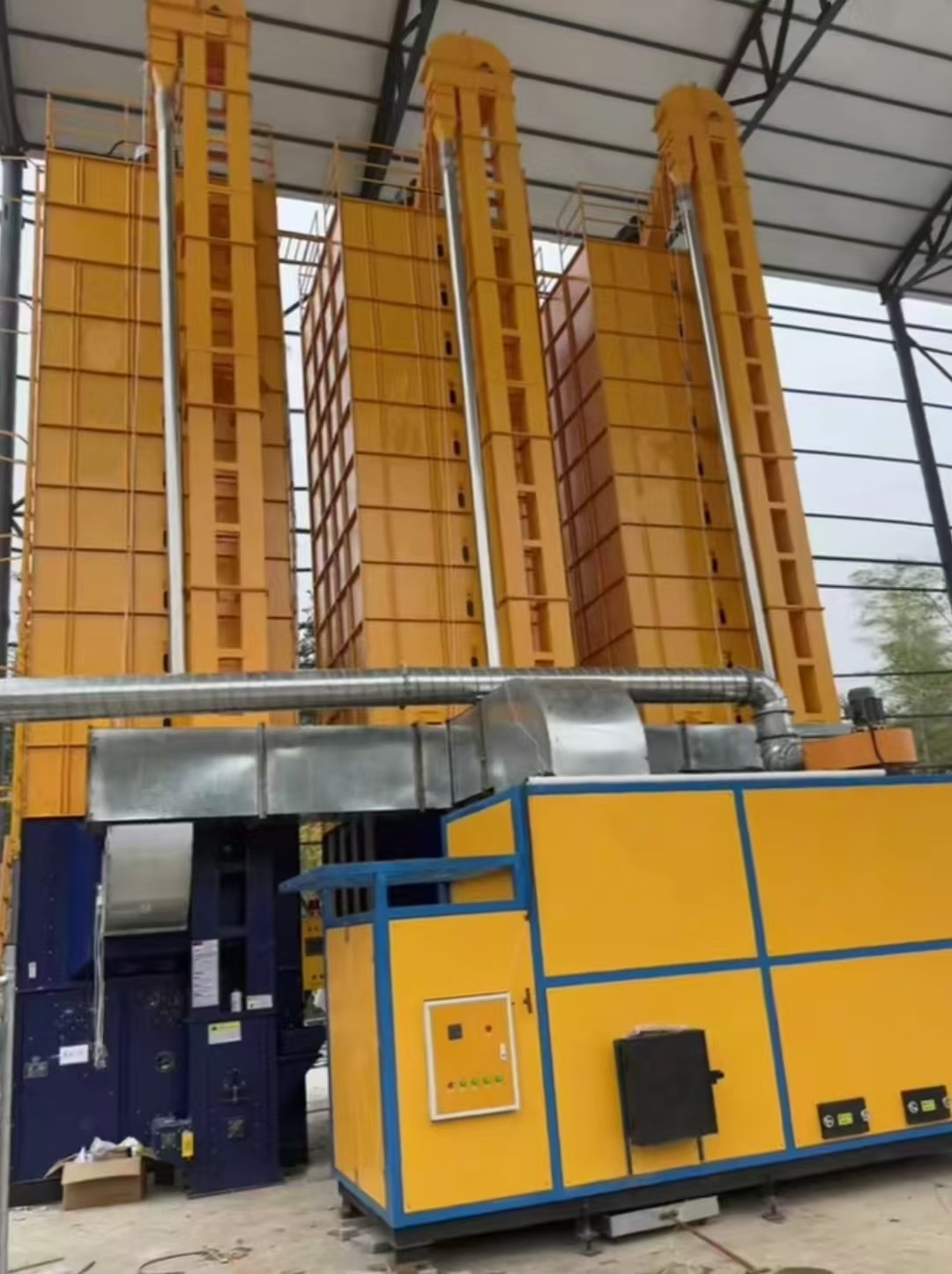 105 Tons Per Batch Capacity Grain Dryer With 1,000,000 Kcal/h Biomass ...
