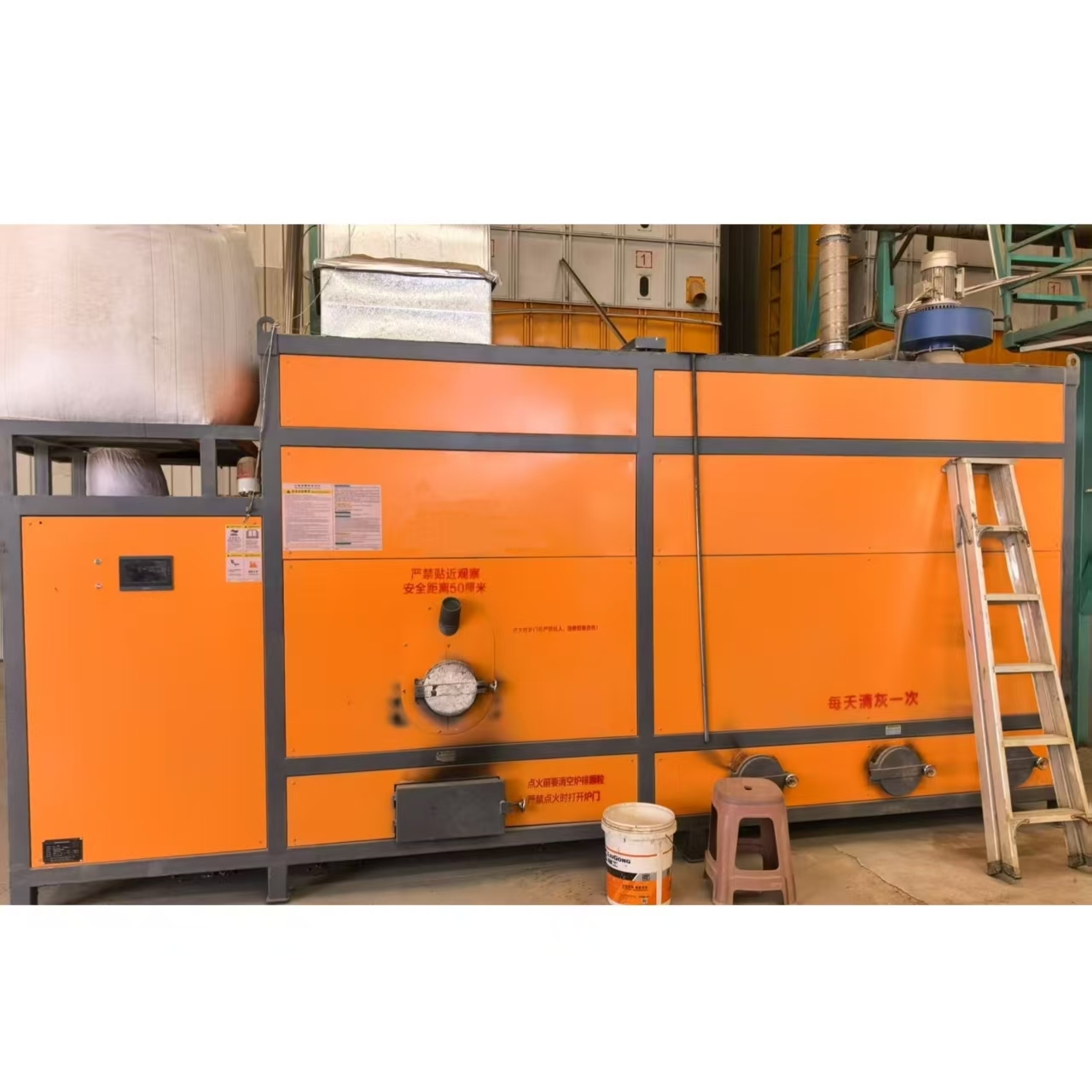 5L-60 600,000 Kcal Biomass Burner - High Efficiency Rice Husk Furnace.